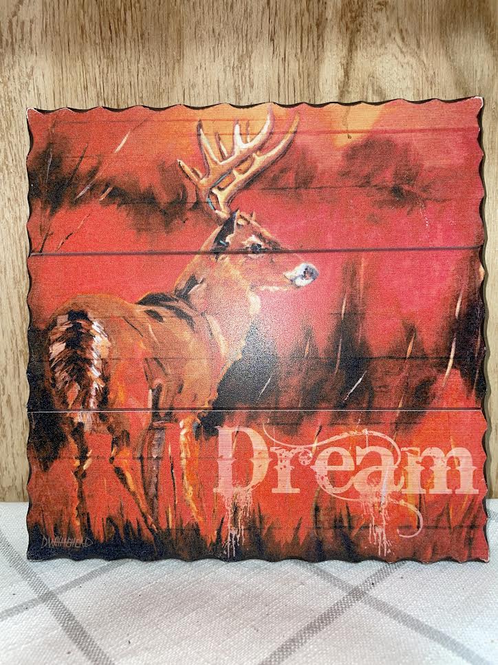 Whitetail Dream Plaque – Montana Rustic Accents
