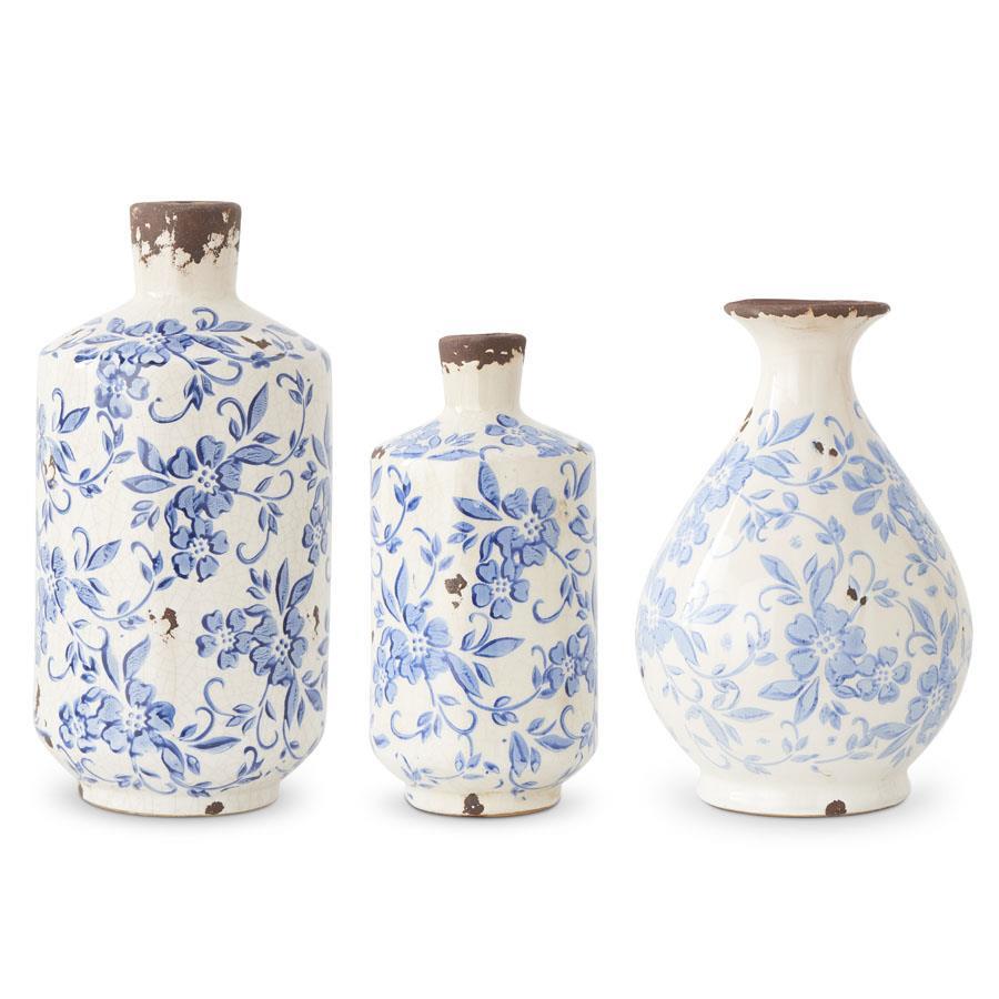 BLUE AND WHITE CERAMIC JUGS 3 Style Options – Montana Rustic Accents