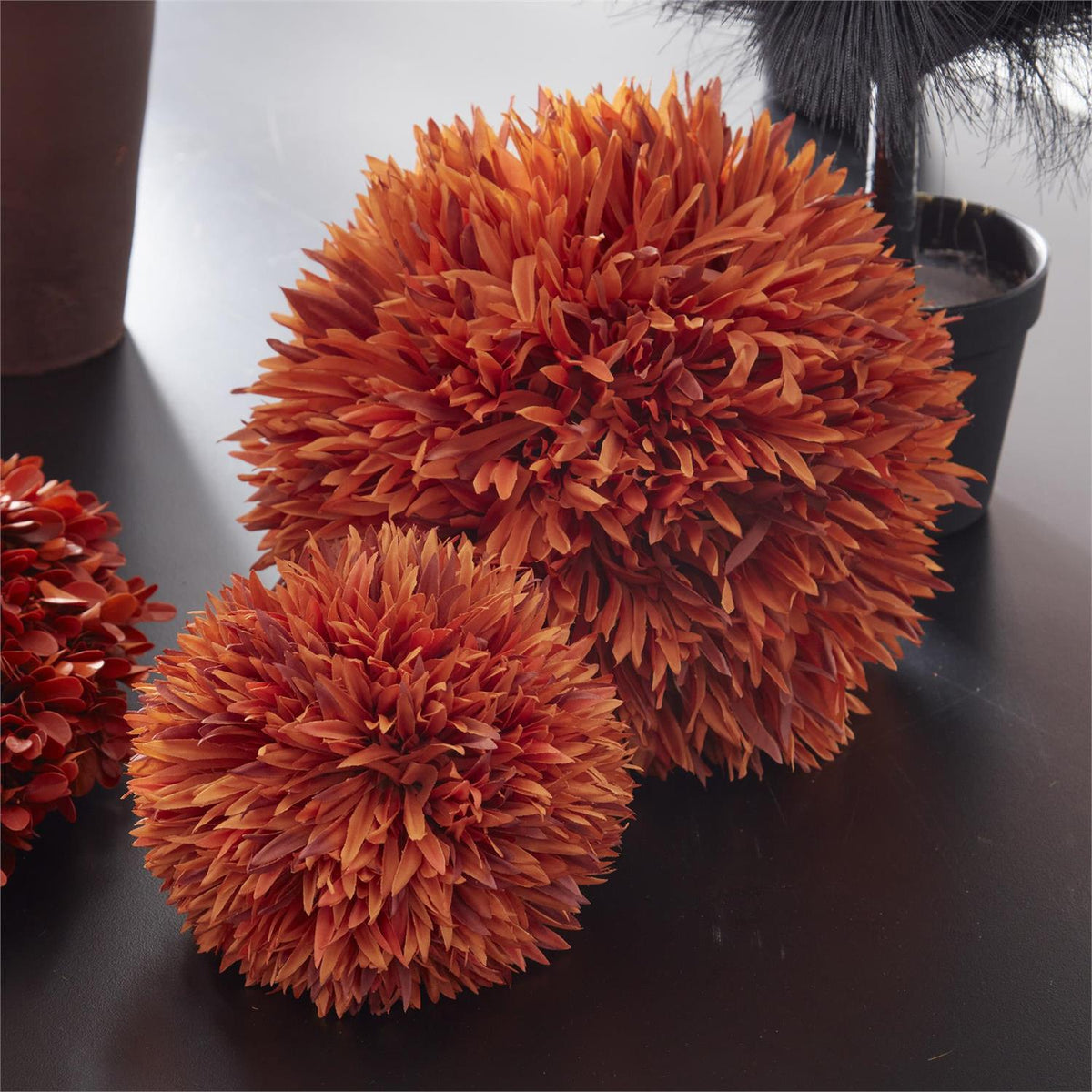 8 Inch Orange Allium Ball – Montana Rustic Accents