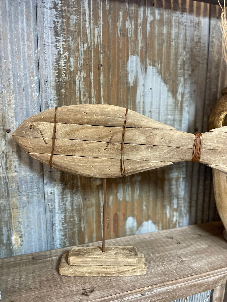 Wooden Fish Stand – Montana Rustic Accents