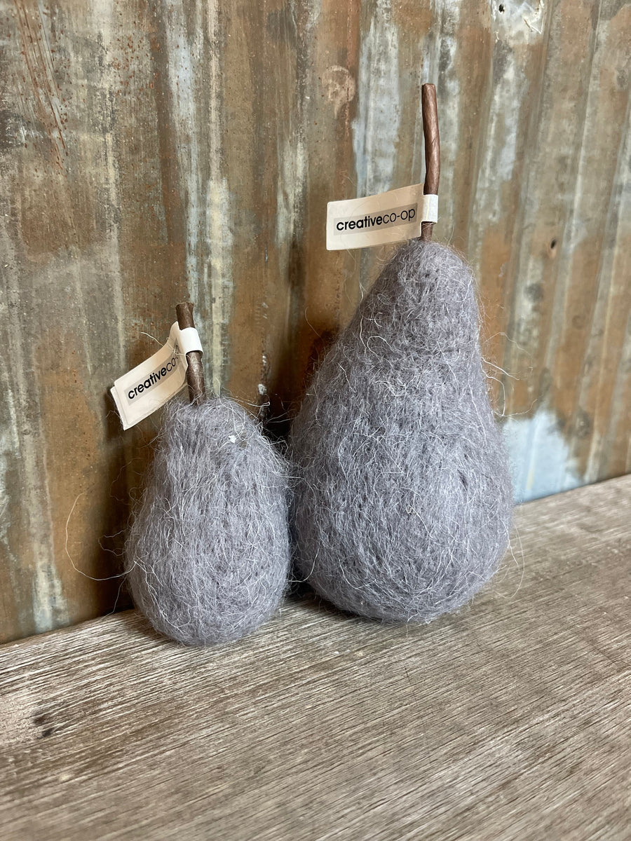 Wool Felt Pears-2 sizes – Montana Rustic Accents