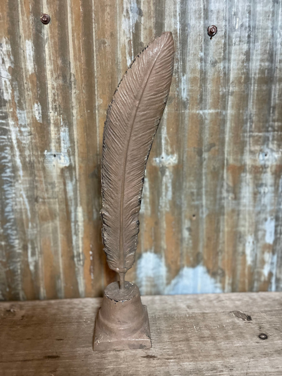 Cast Iron Feather Stand – Montana Rustic Accents