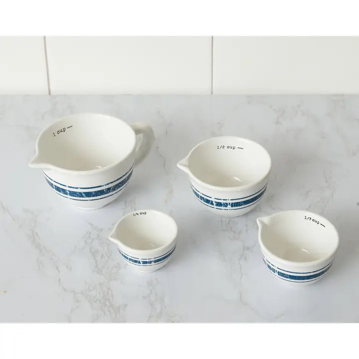 Measuring Cups - Blue Stripe (Set) – Montana Rustic Accents