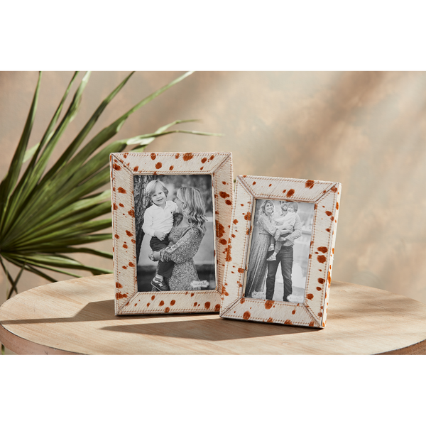 Small Brown Mohair Hide Frames – Montana Rustic Accents