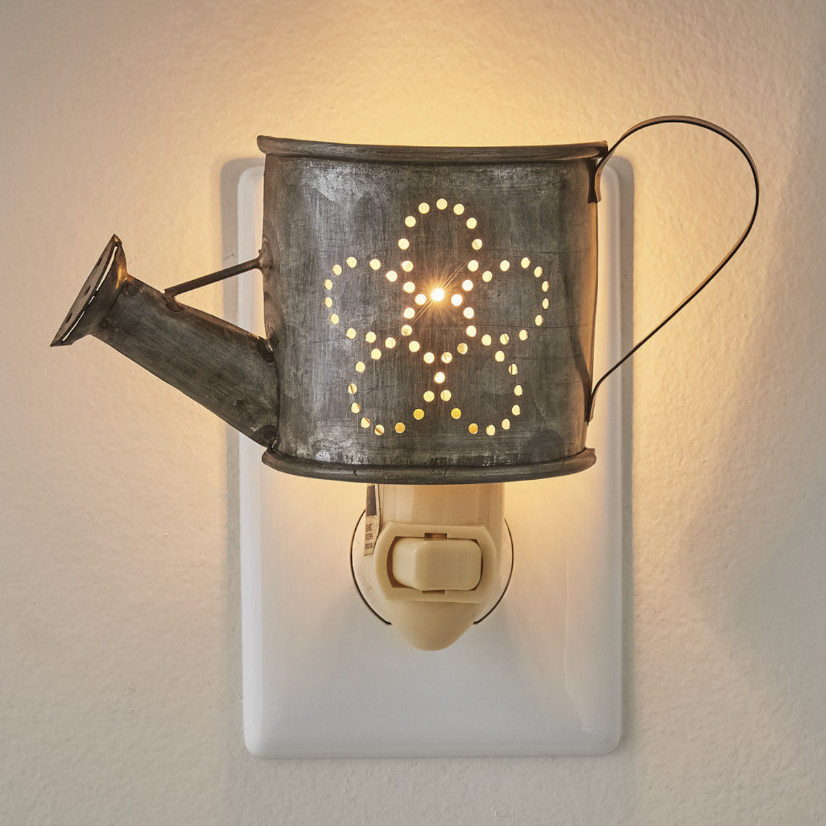 Galvanized Watering Can Night Light – Montana Rustic Accents