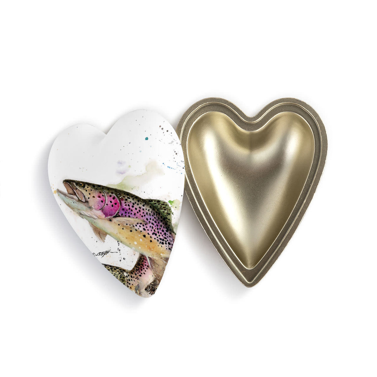 Rainbow Trout Art Heart Keeper – Montana Rustic Accents